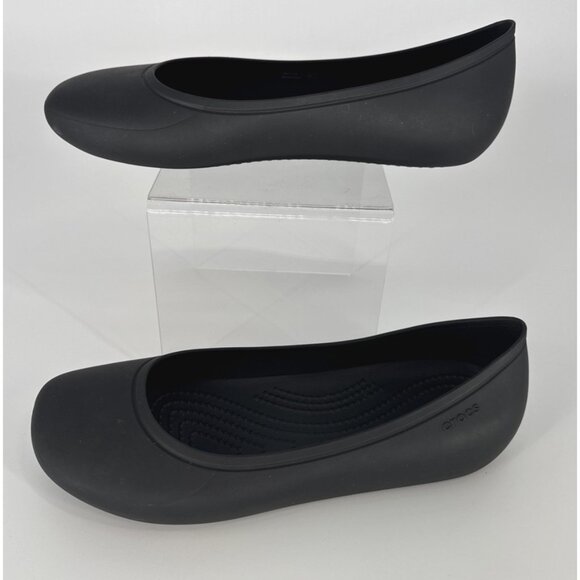 CROCS | Shoes | Crocs Shoes Brooklyn Ballet Flats Womens 9 Black ...